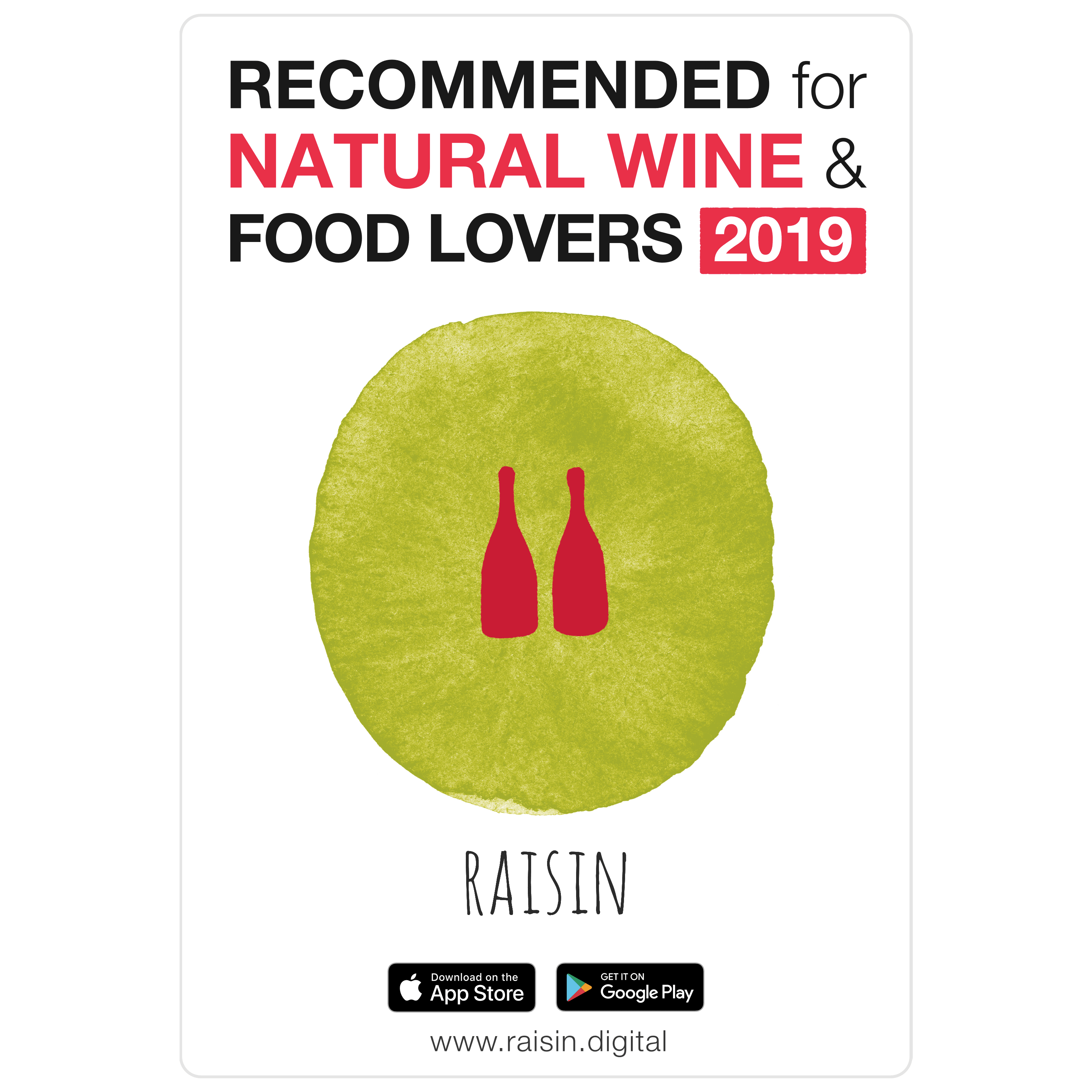 The RAISIN STOREFRONT STICKER for 2024!